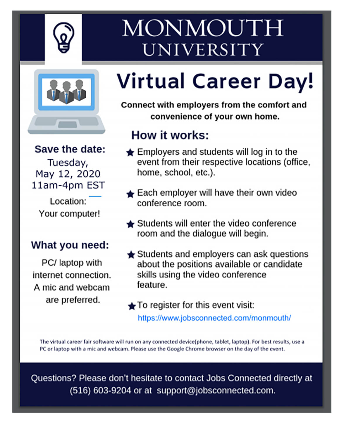 Virtual Career Day | Monmouth University
