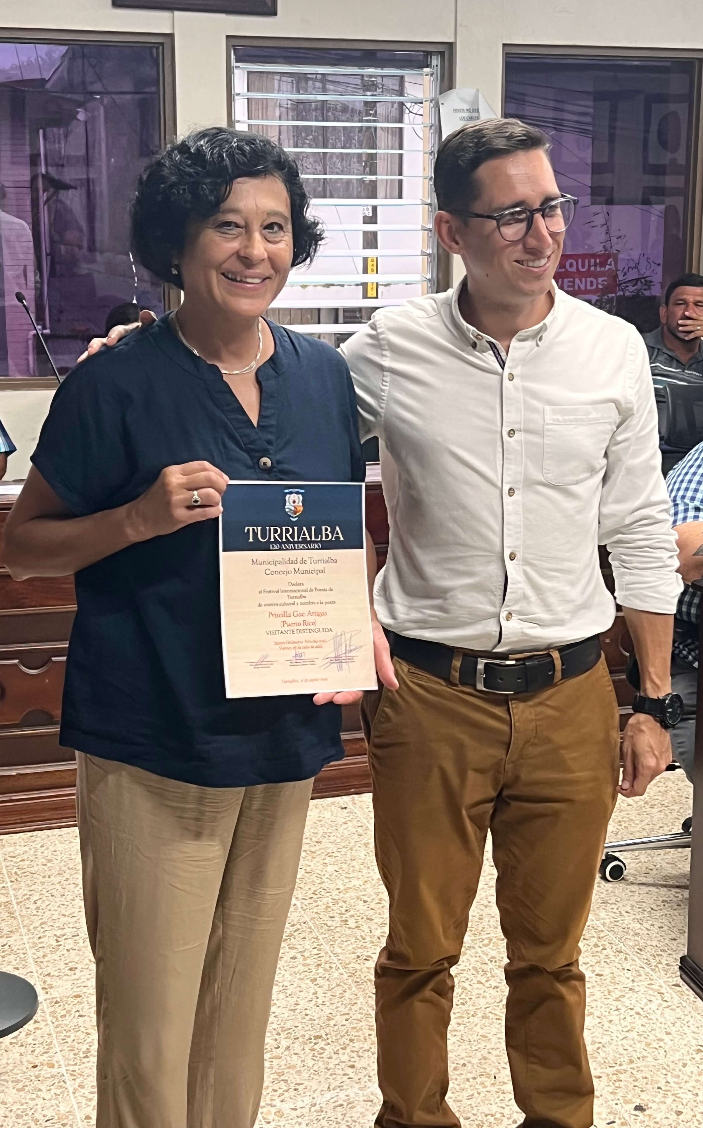 Prof. Gac-Artigas Attends IV International Poetry Festival in Costa ...