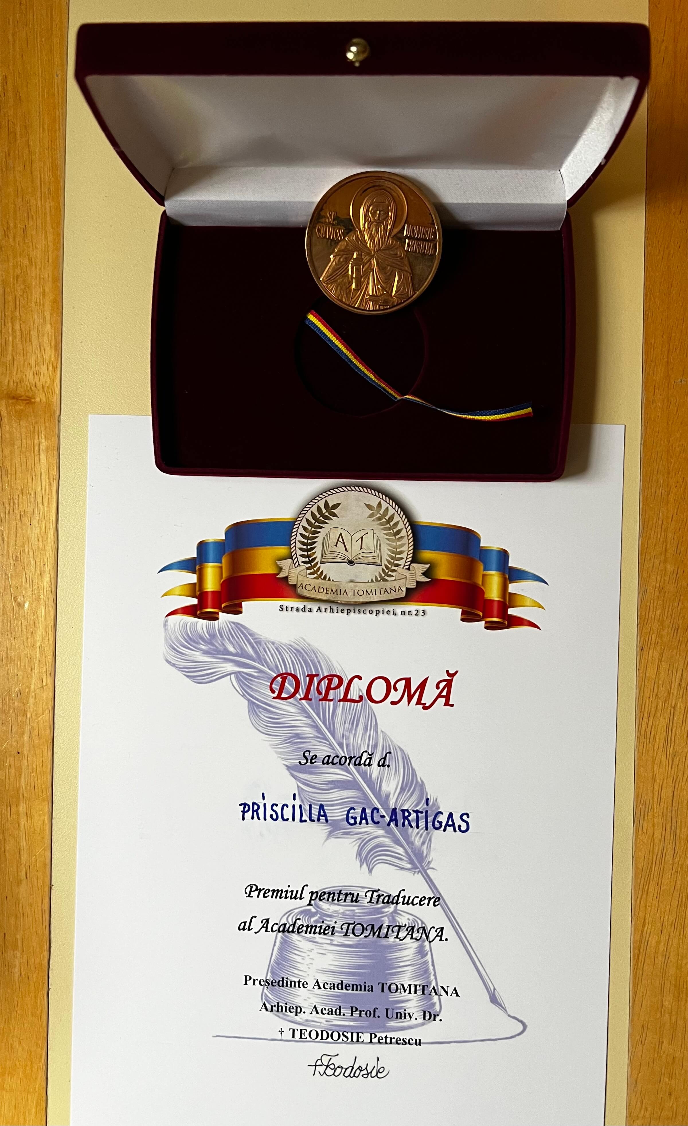 Prof. Emerita Gac-Artigas Awarded Translation Prize | News | Monmouth ...