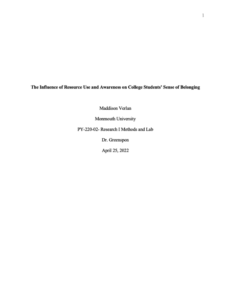 APA 7 General Format | Resources for Writers | Monmouth University